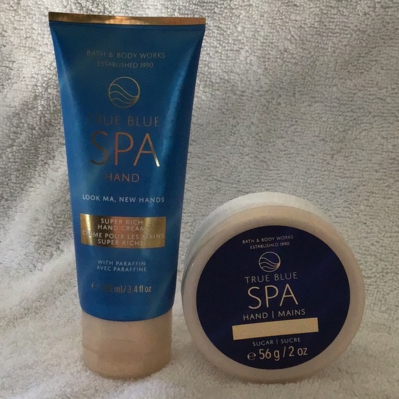 Bath & Body | 2pc Bath Body Works Travel Size True Blue Spa Hand Sugar ...